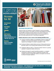 Access for All LSTA Fact Sheet | MBLC Awarehouse